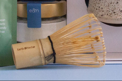 Premium Bamboo Matcha Whisk – Earth & Nectar